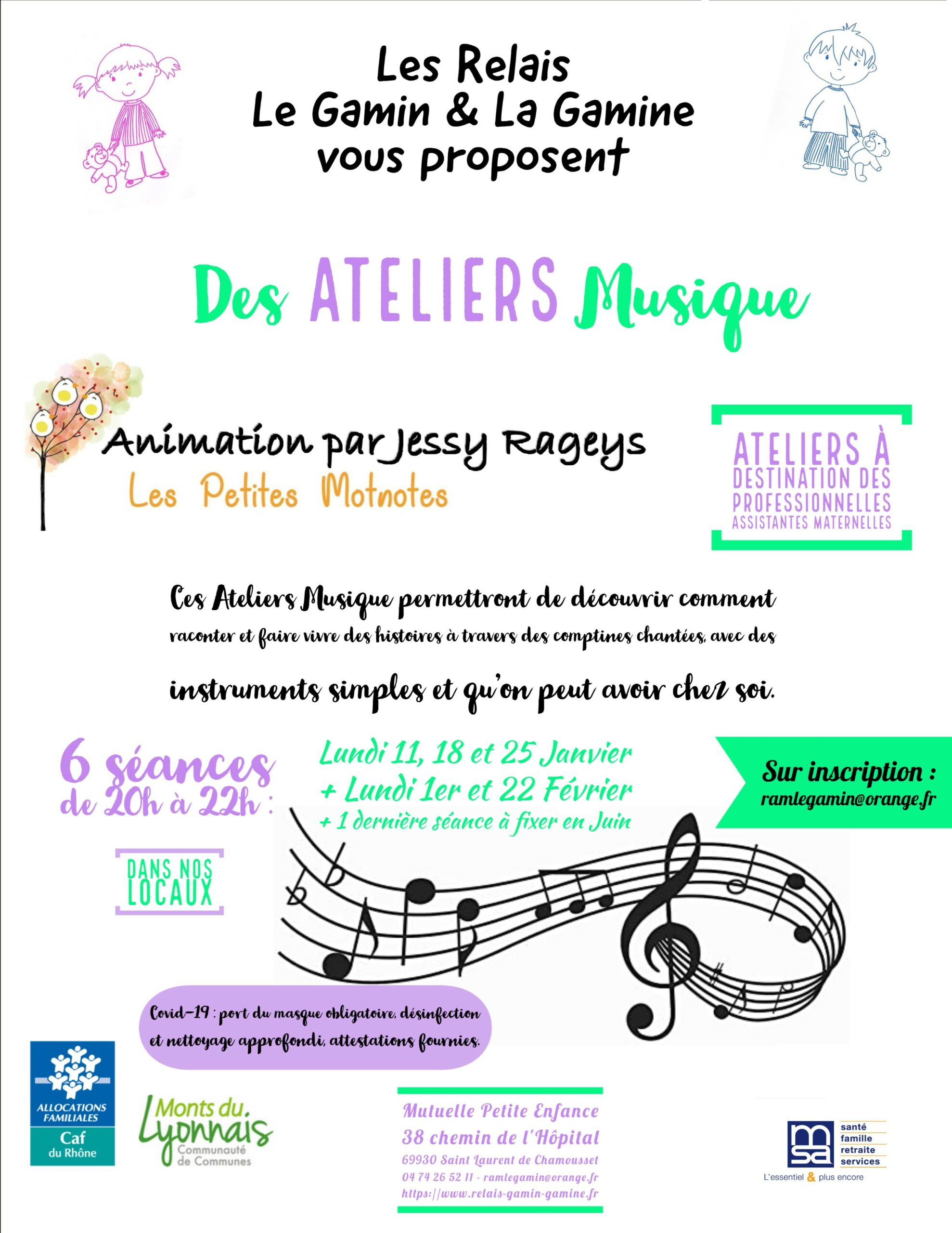 Ateliers Musique - Relais-gamin-gamine